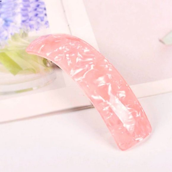 Color Glee | Accessories | Emmie Rectangle French Hair Barrette Marble ...